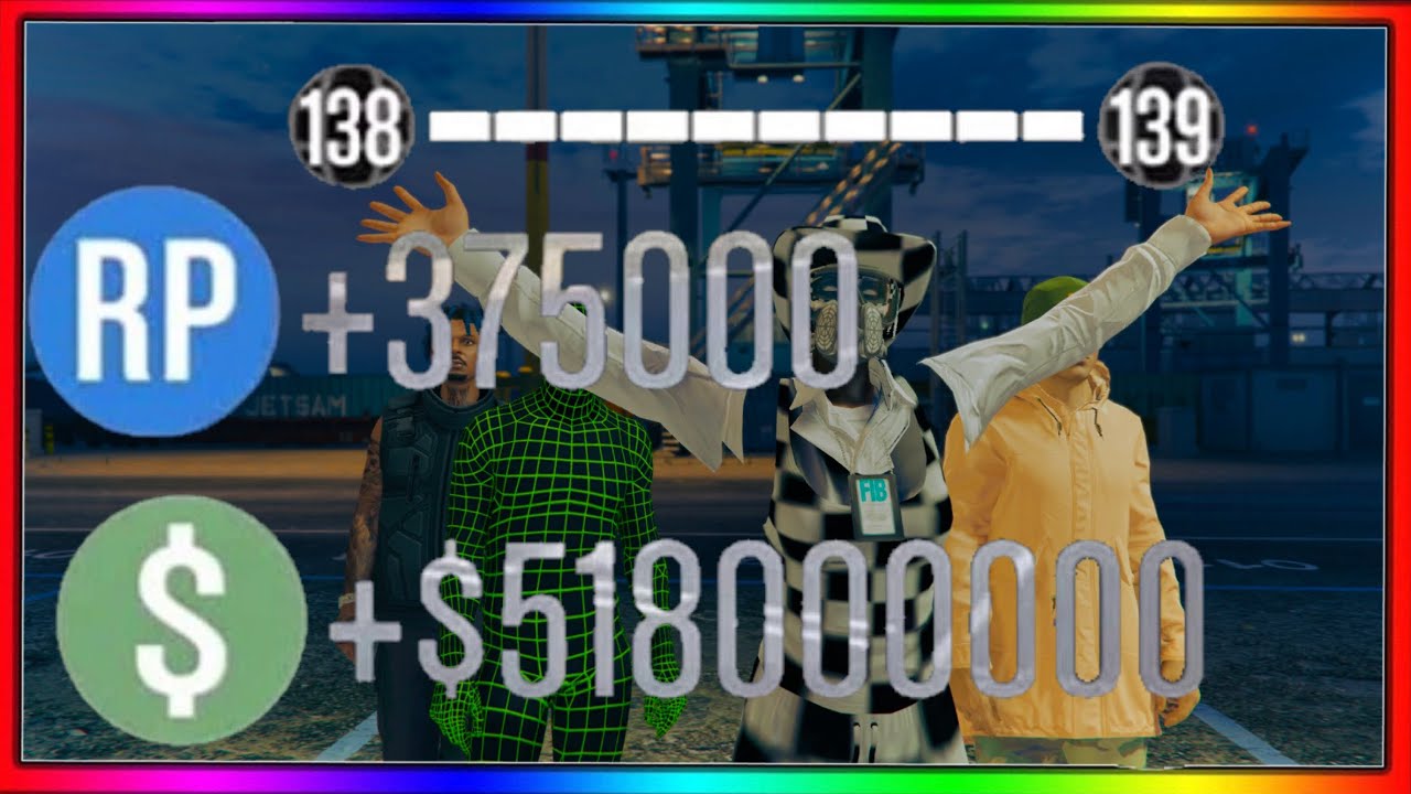 *Solo* RP Level Up Glitch - 5k RP every minute! GTA 5 Online - YouTube