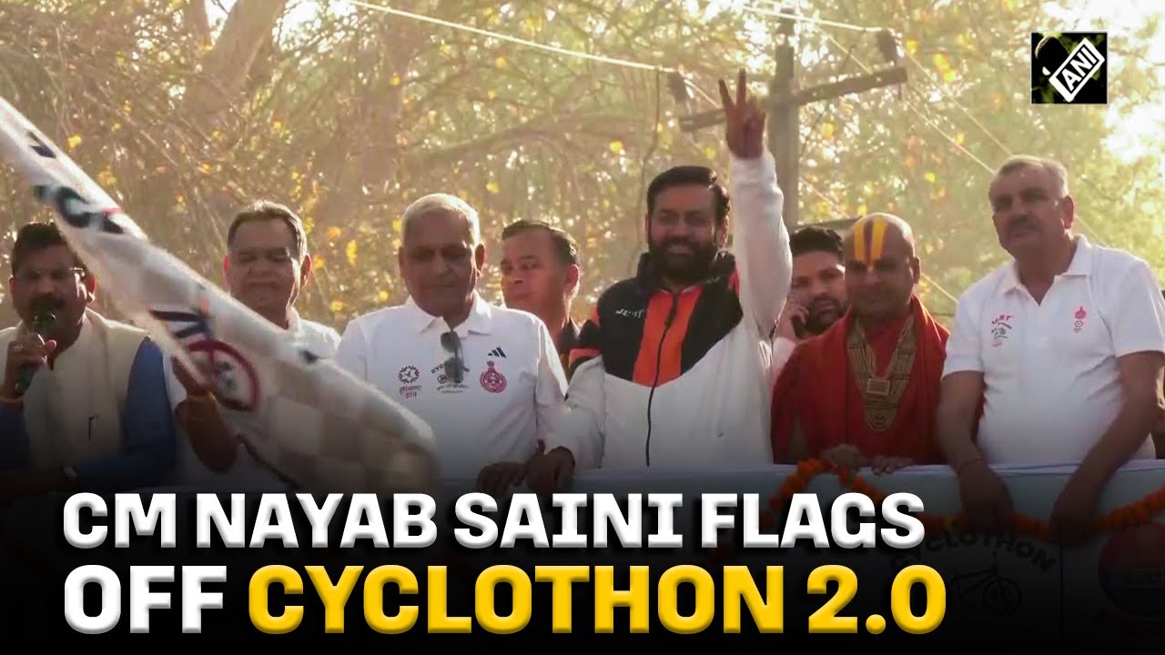 Haryana CM Nayab Singh Saini flags off Cyclothon 2.0 as part of drug de ...