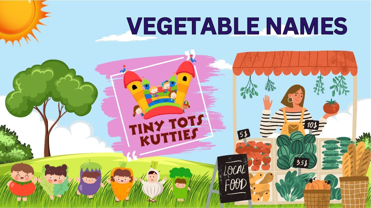 Colourful Vegetable Names for Kids | Fun Learning with Veggies! - TinyTots Kutties - YouTube