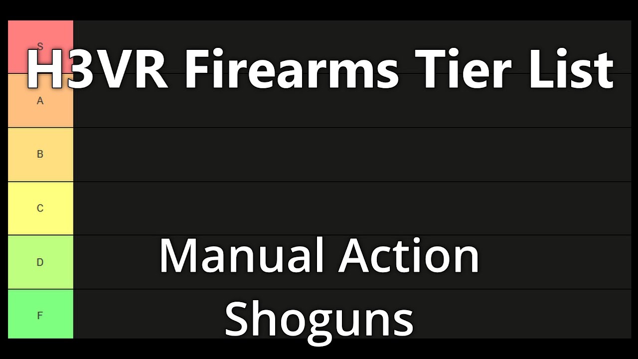H3VR Firearms Tier List - Manual Action Shotguns - YouTube