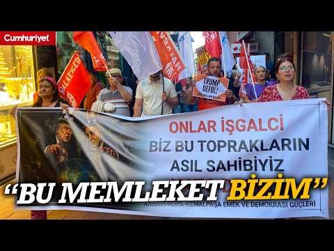 NATO Zirvesi Hopa'da protesto edildi: Bu toprakların asli sahibi biziz