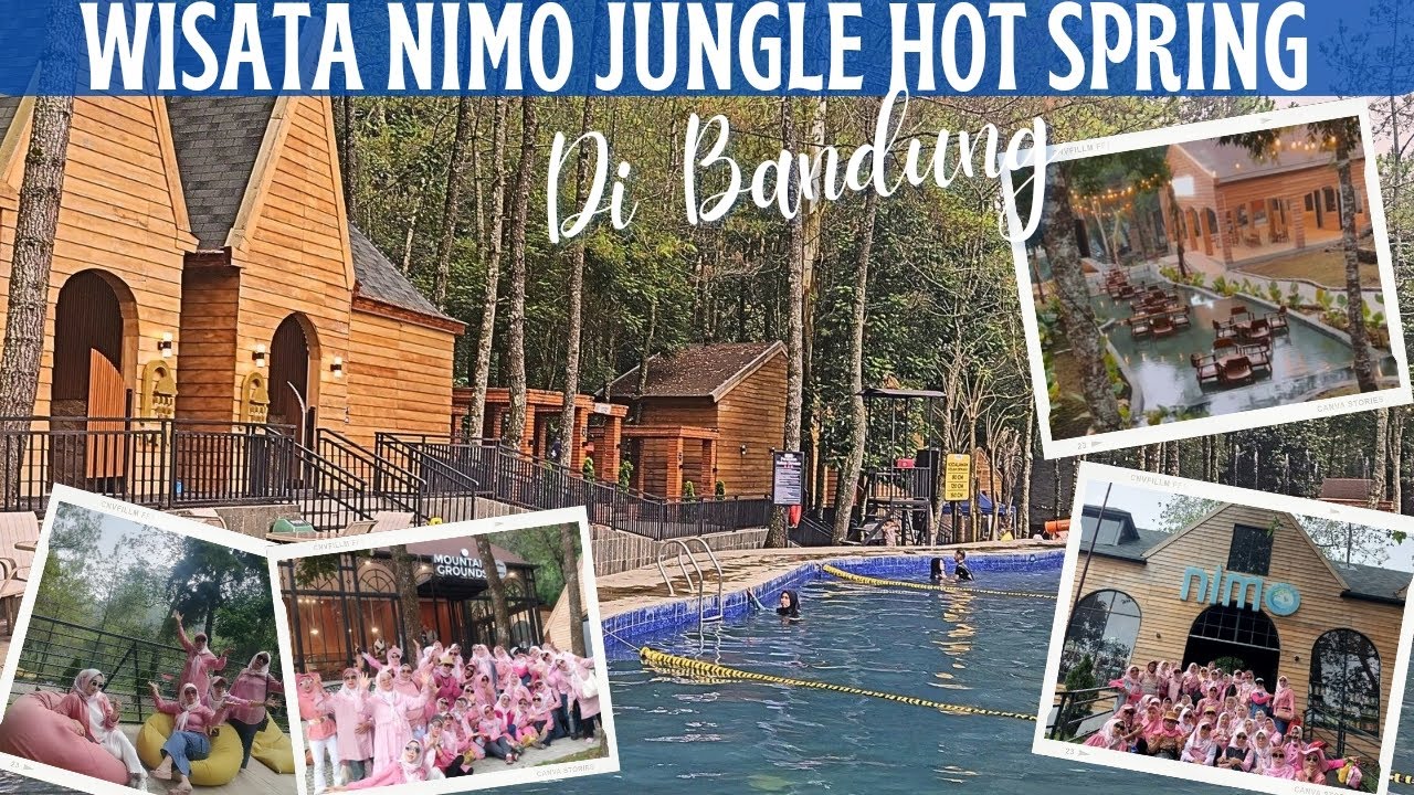 Tempat wisata baru di Bandung, Nimo jungle hot spring, Pemandian air ...