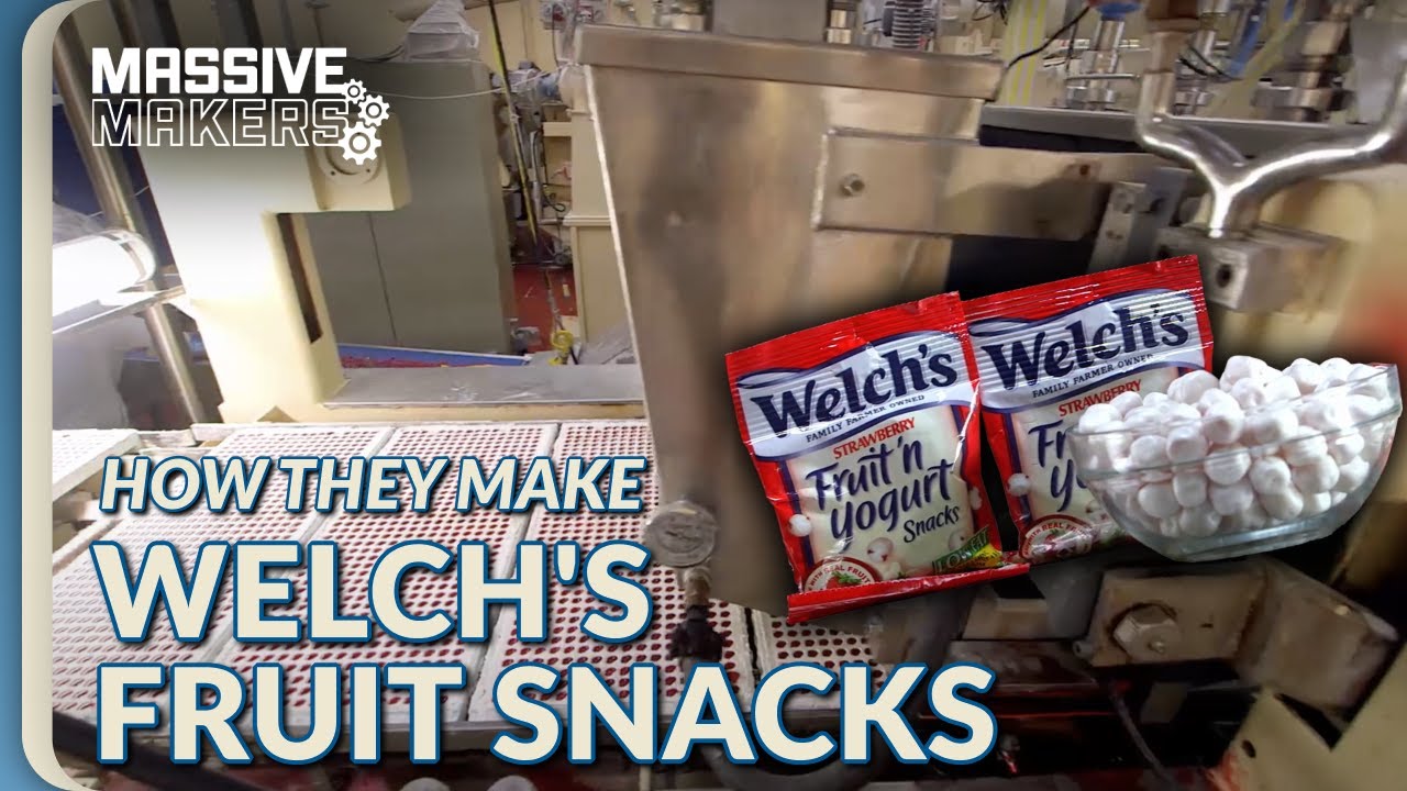 How Welch's Fruit Snacks Are Made | Food Factory - YouTube