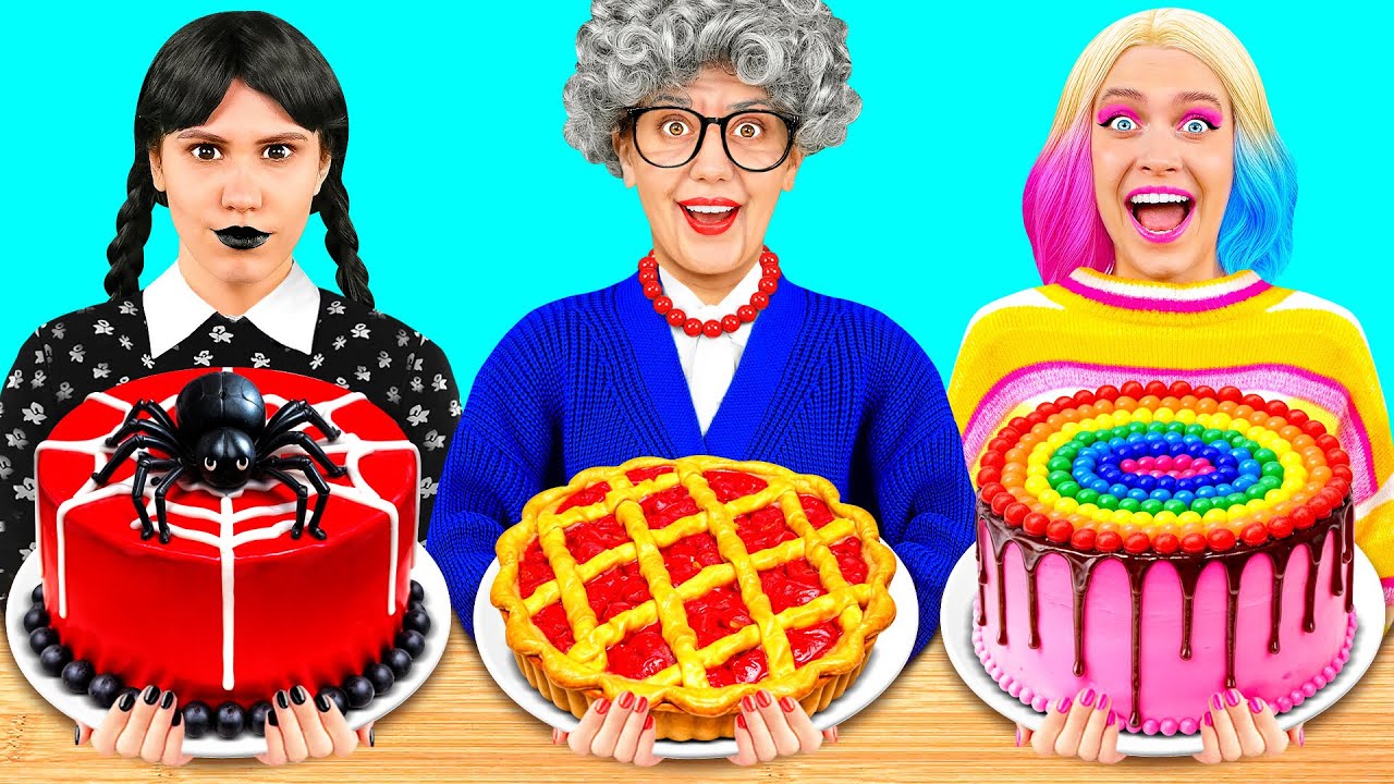 Wednesday vs Grandma Cooking Challenge | Tasty Kitchen Recipes by 4Fun ...