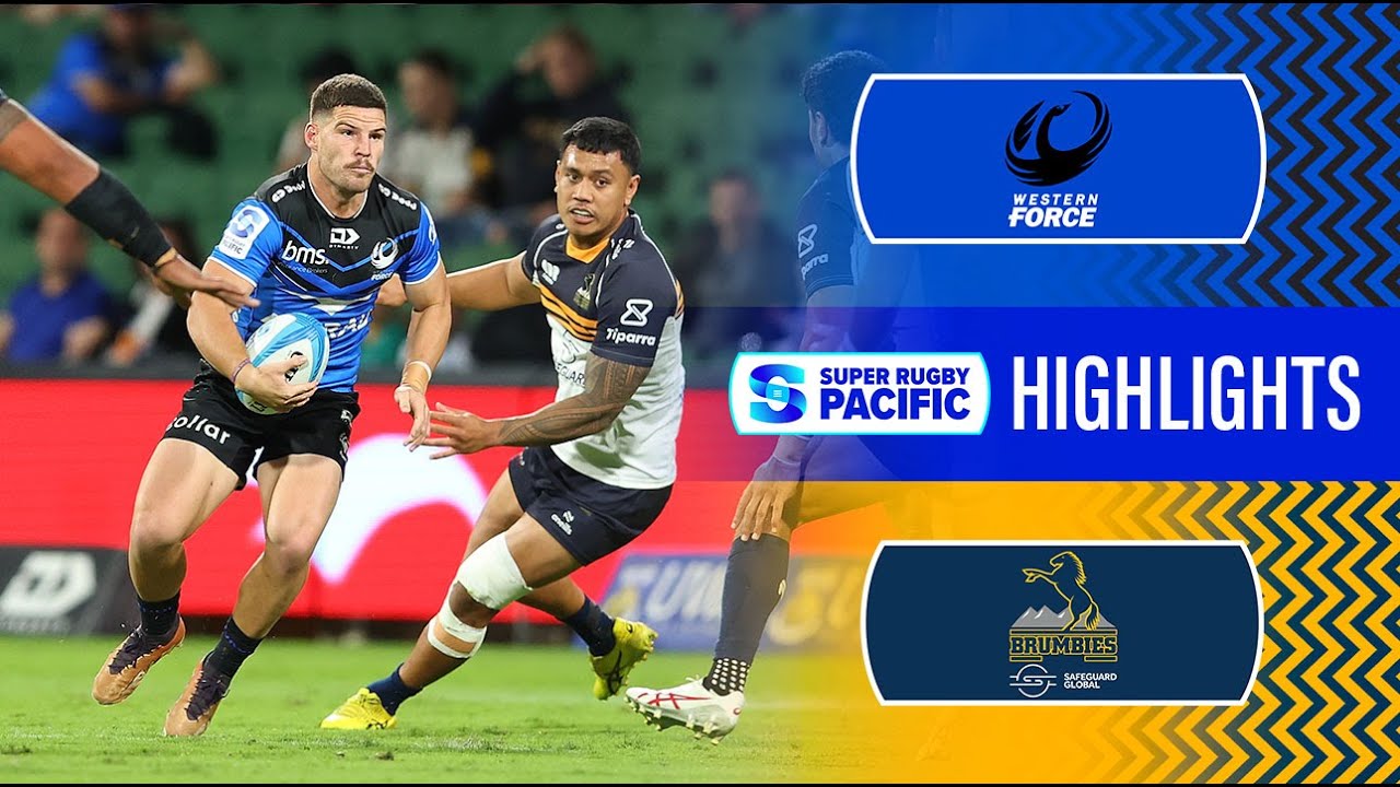 HIGHLIGHTS | FORCE v BRUMBIES | Super Rugby Pacific 2024 | Round 15 ...