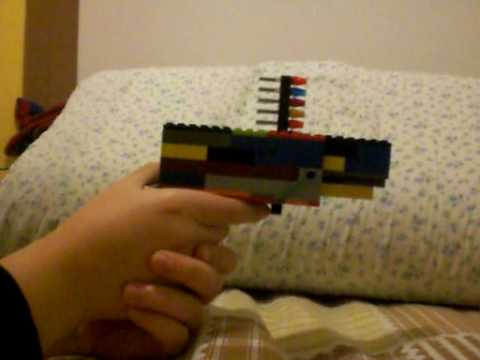 semi-automatic lego pistol (working) - YouTube