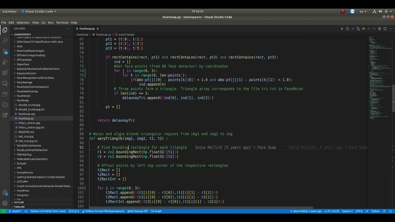 OpenCV Face Swap - YouTube