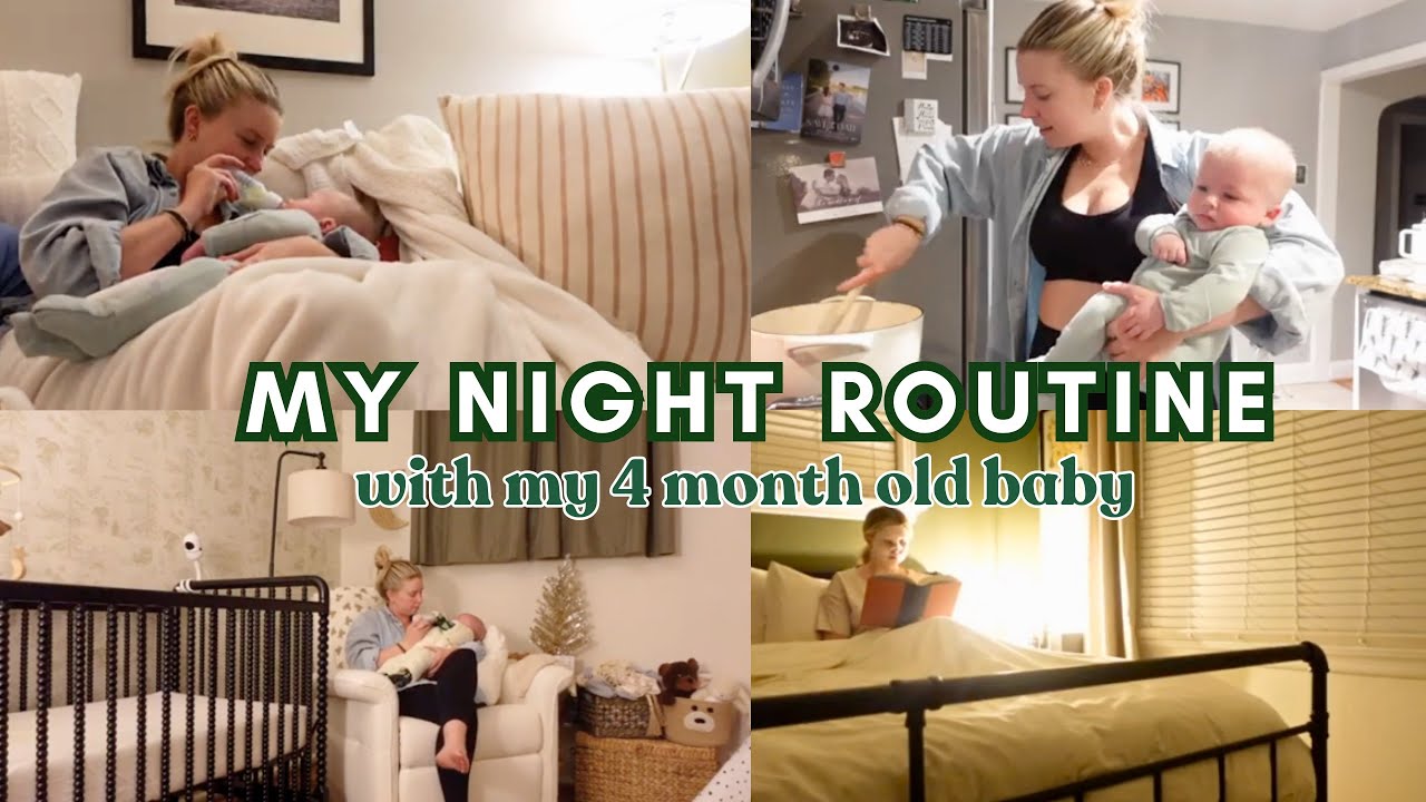 MY REALISTIC NIGHT ROUTINE WITH A BABY | baby bedtime routine, easy ...