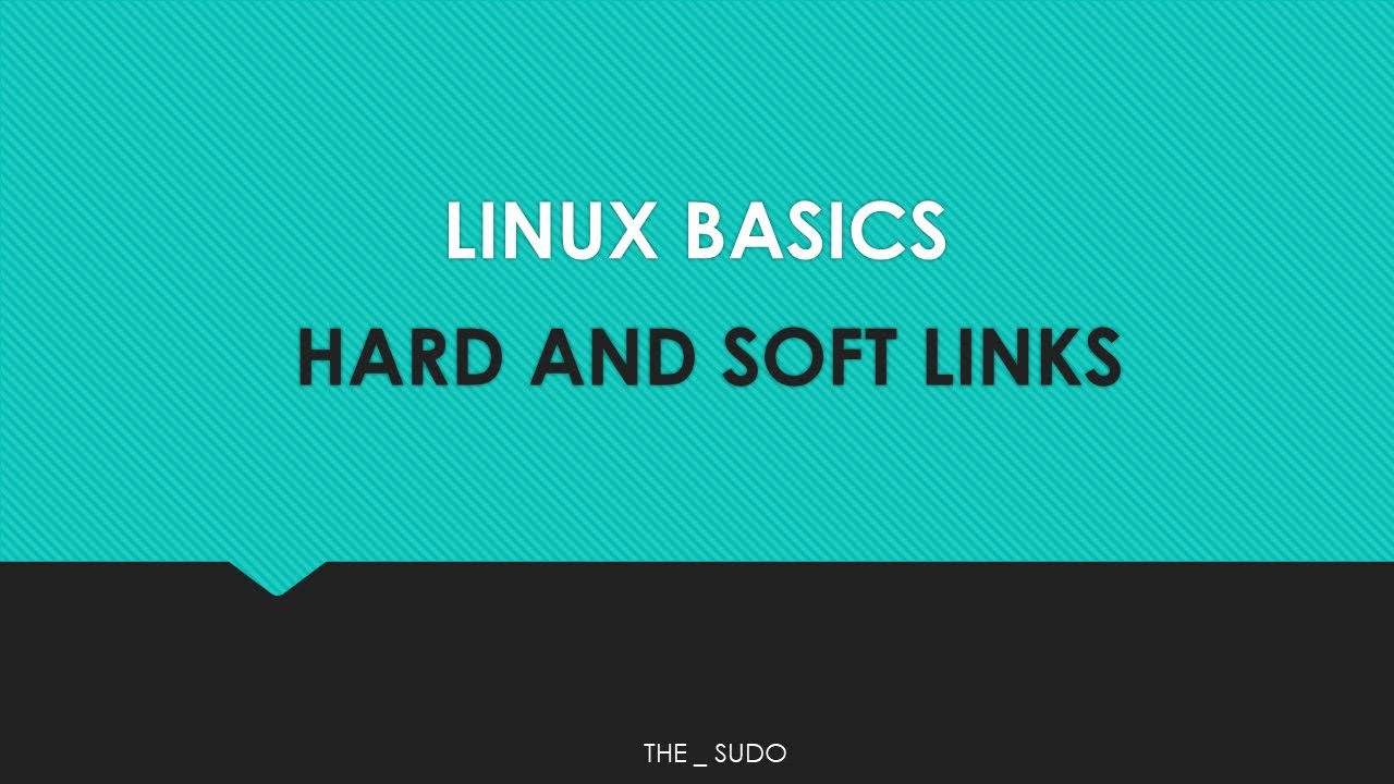 Linux Basics: Using Links. Hard and Soft Links - YouTube