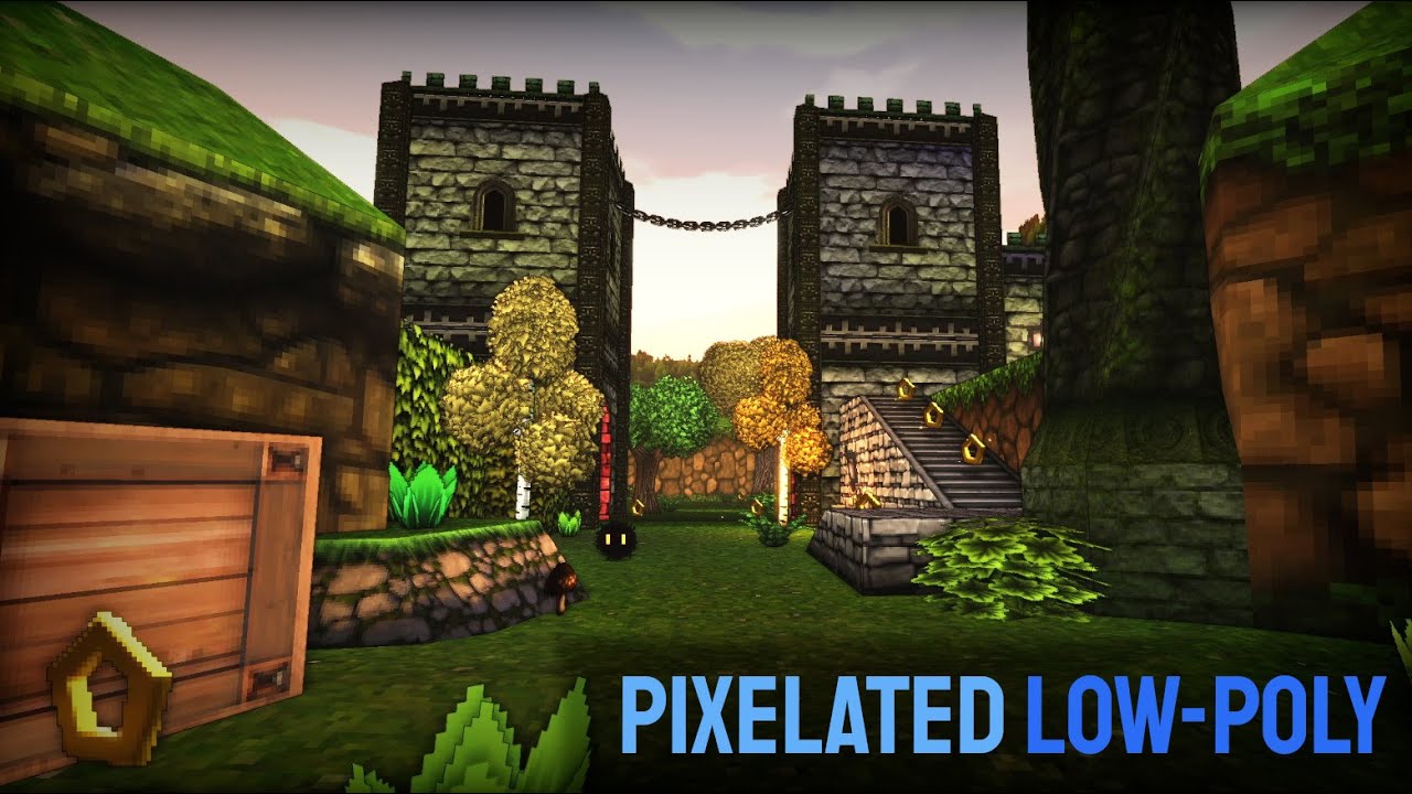 Dev-Showcase #2 - Low-Poly / Pixel Art-style - YouTube