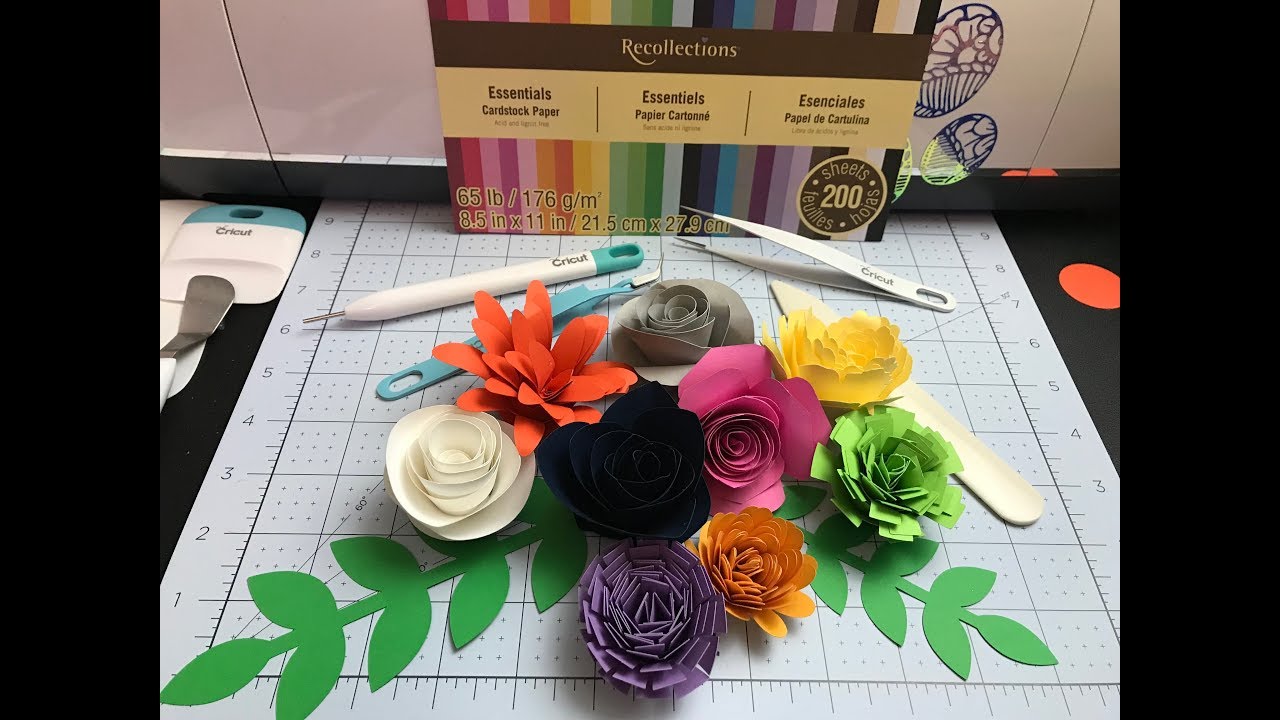 More flowers how to roll 3d Flowers continued - YouTube