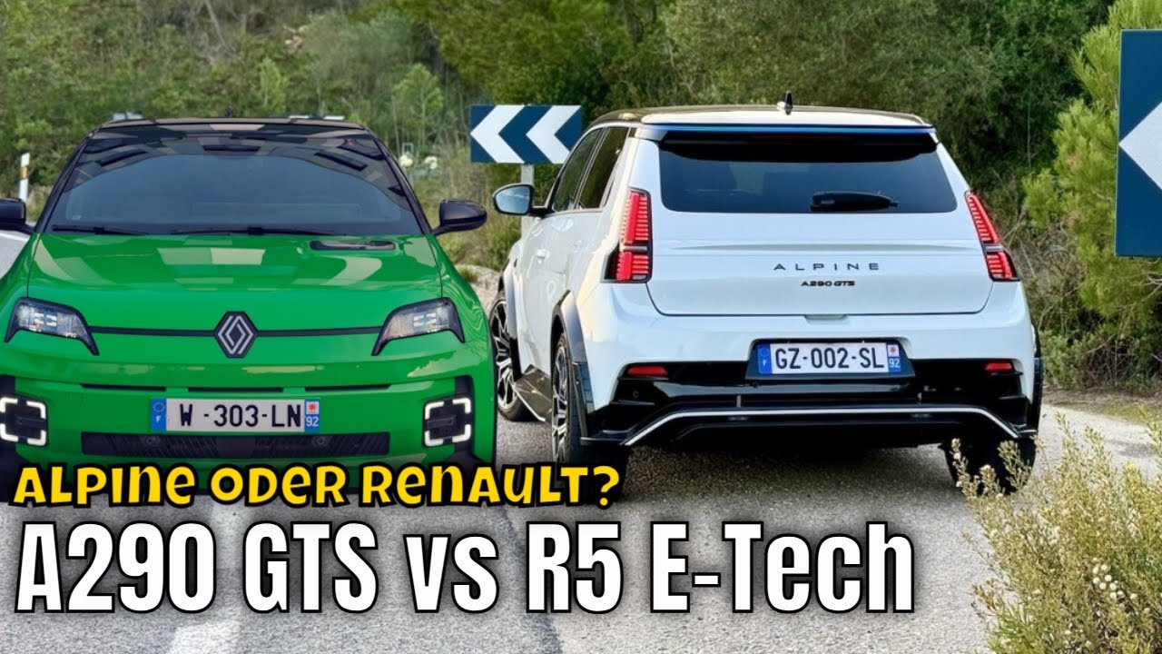 Alpine A290 GTS vs Renault 5: wer gewinnt das Elektro-Duell? - YouTube