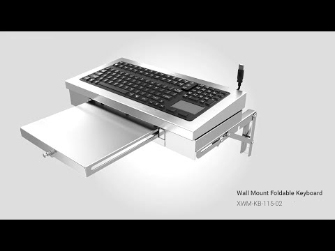 Pharma Cleanroom and Biotech Manufacturing | ARISTA Wall Mount Foldable and Waterproof Keyboard