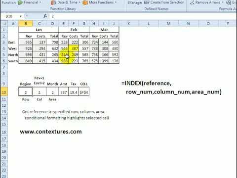 Excel INDEX Function - 4 Examples Easy to Advanced - YouTube