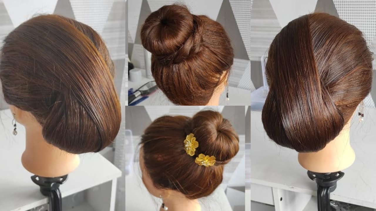 Tutorial 2 gaya Sanggul Modern untuk Pemula - YouTube