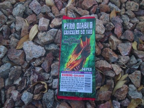 Pyro Diablo Fireworks - Pyro Diablo Crackers 50 Tau firecrackers (50s ...