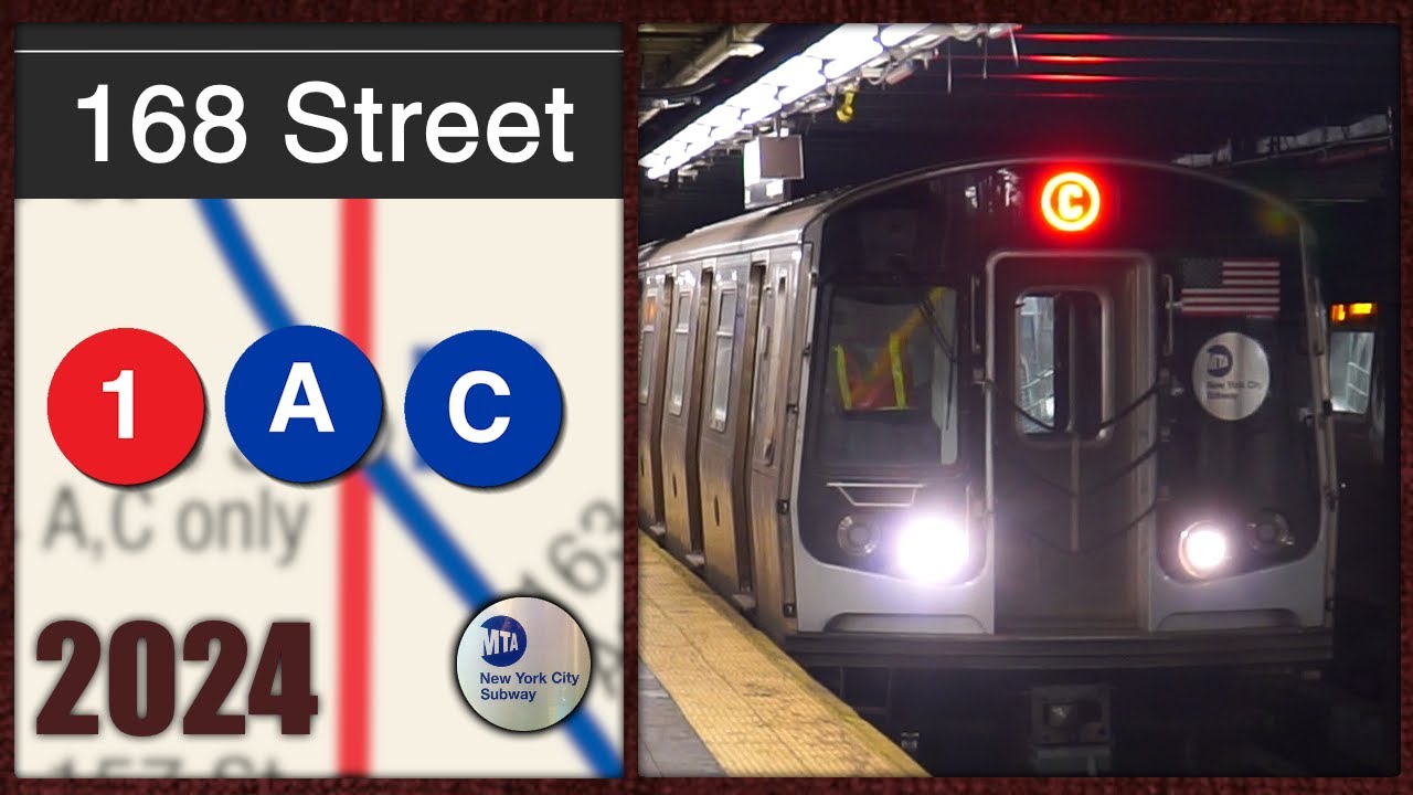 Manhattan: 168 Street Station - MTA NYC Subway 2024 - YouTube