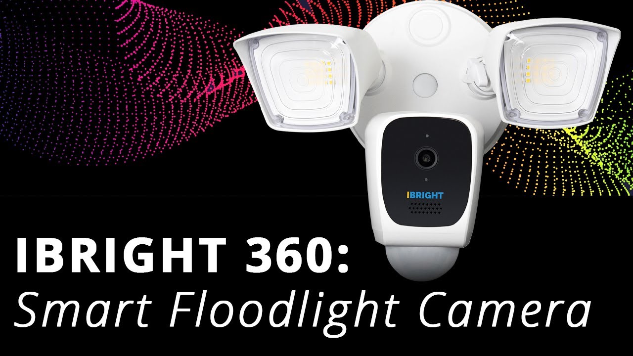 IBRIGHT | Smart Floodlight Camera 360 - YouTube