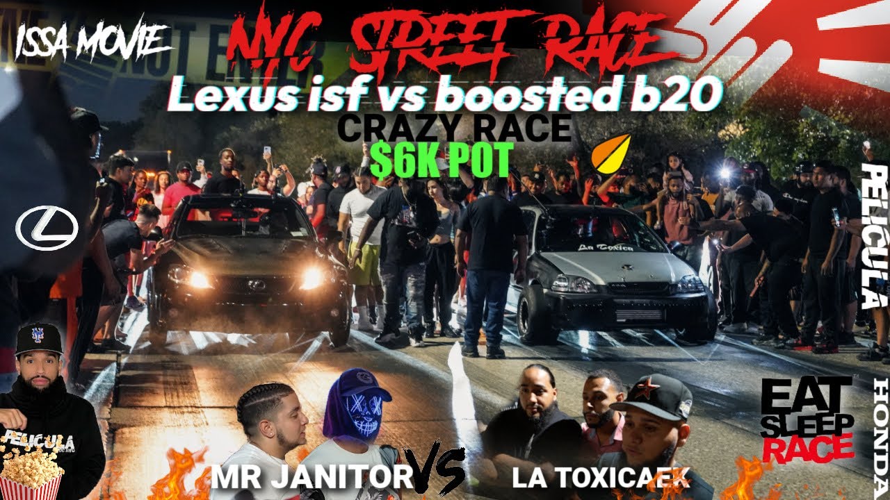HONDA EK HATCH TURBO B20 VS LEXUS ISF MODDED WHAT A RACE 🎣😳THE REEL 🔥 ...