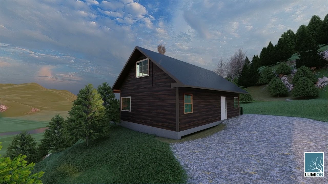Cabin Render CB - YouTube