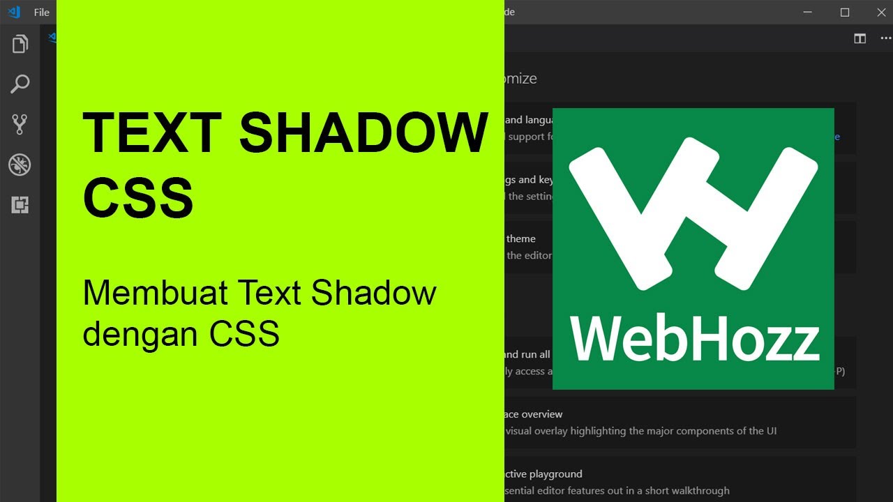 Belajar HTML CSS : Membuat Text Shadow - YouTube