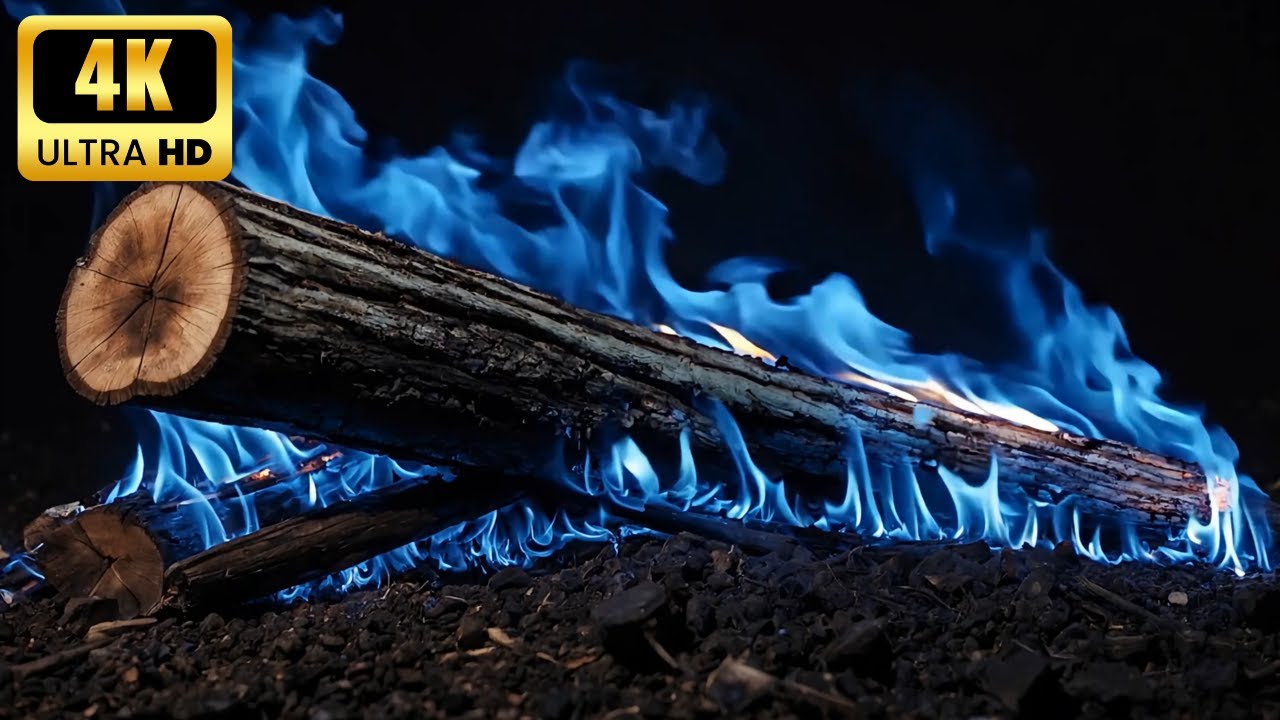 🔥 Experience Cozy Vibes: Stunning Blue And Orange Flames In A Modern ...