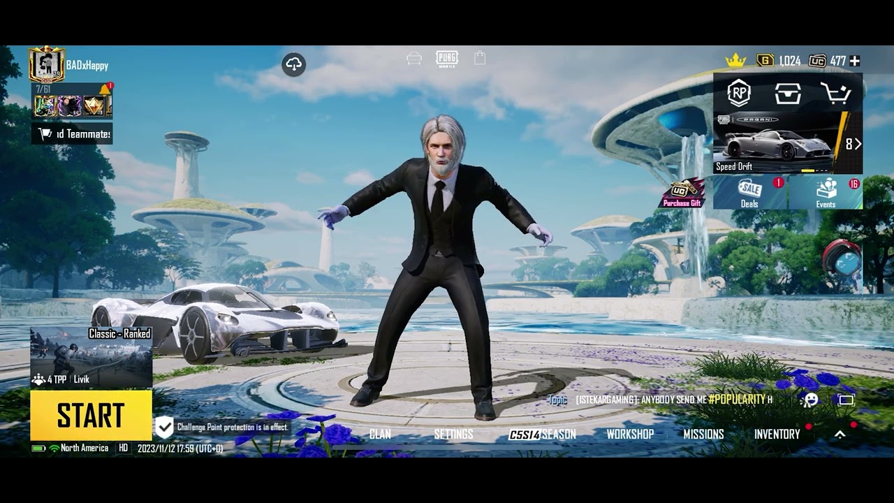 EMOTES PACK IN BLACK HITMAN SET 🌸 - PUBG EMOTES CLIPS - XCREW SAAD ...