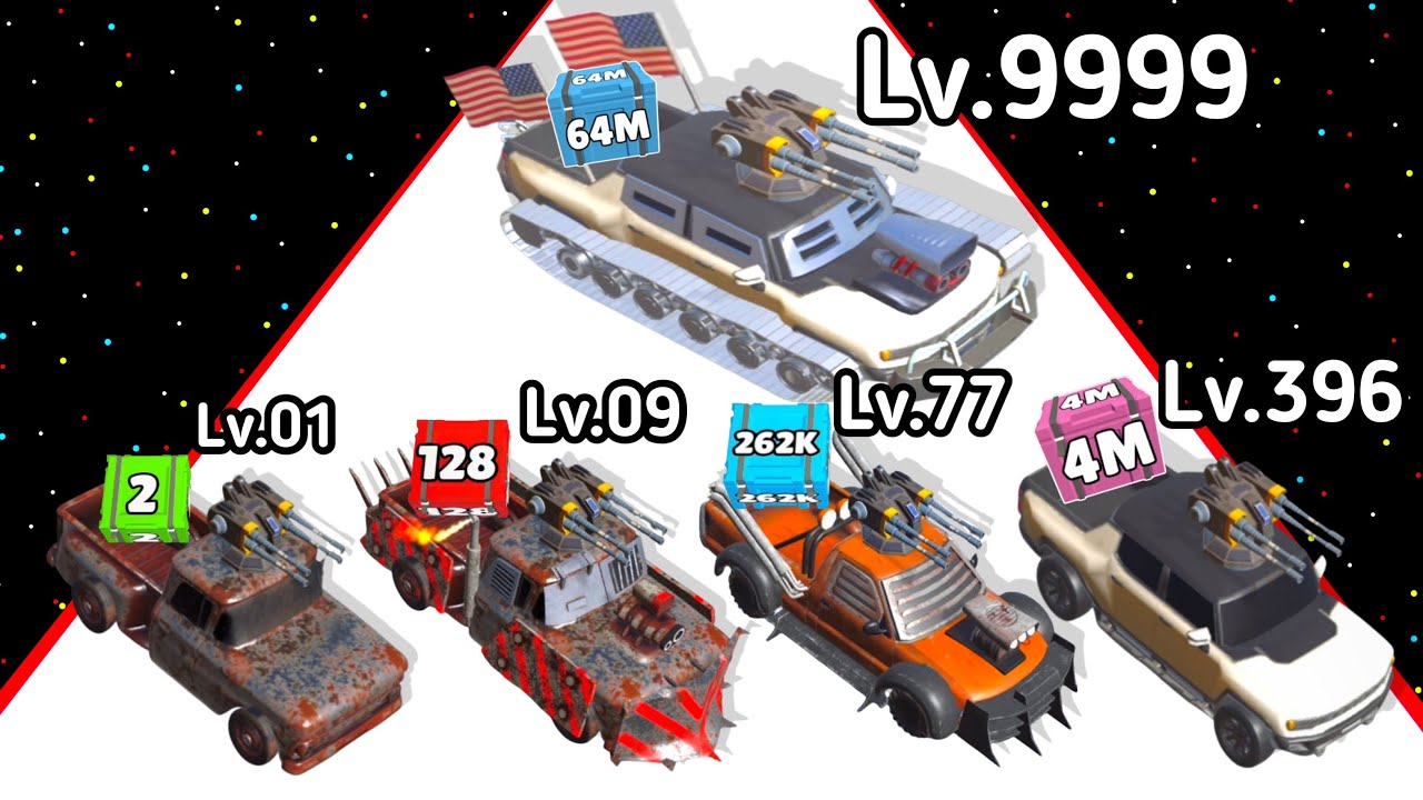 Car Rush 2048 Car Evolution 3D All Level Gameplay (New Game) 2024 - YouTube