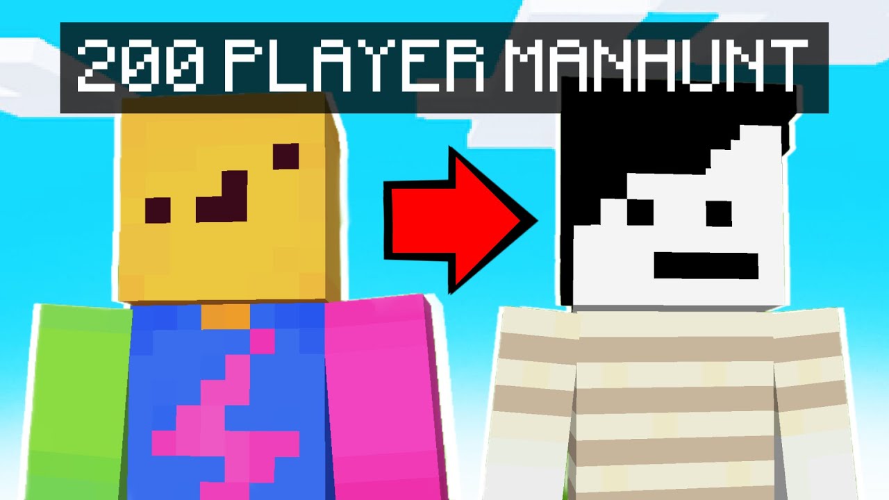 I joined Mini Muka's 200 Player MANHUNT! - YouTube