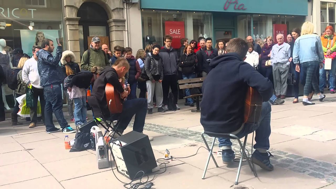 Buskers in Bath doing queen - YouTube