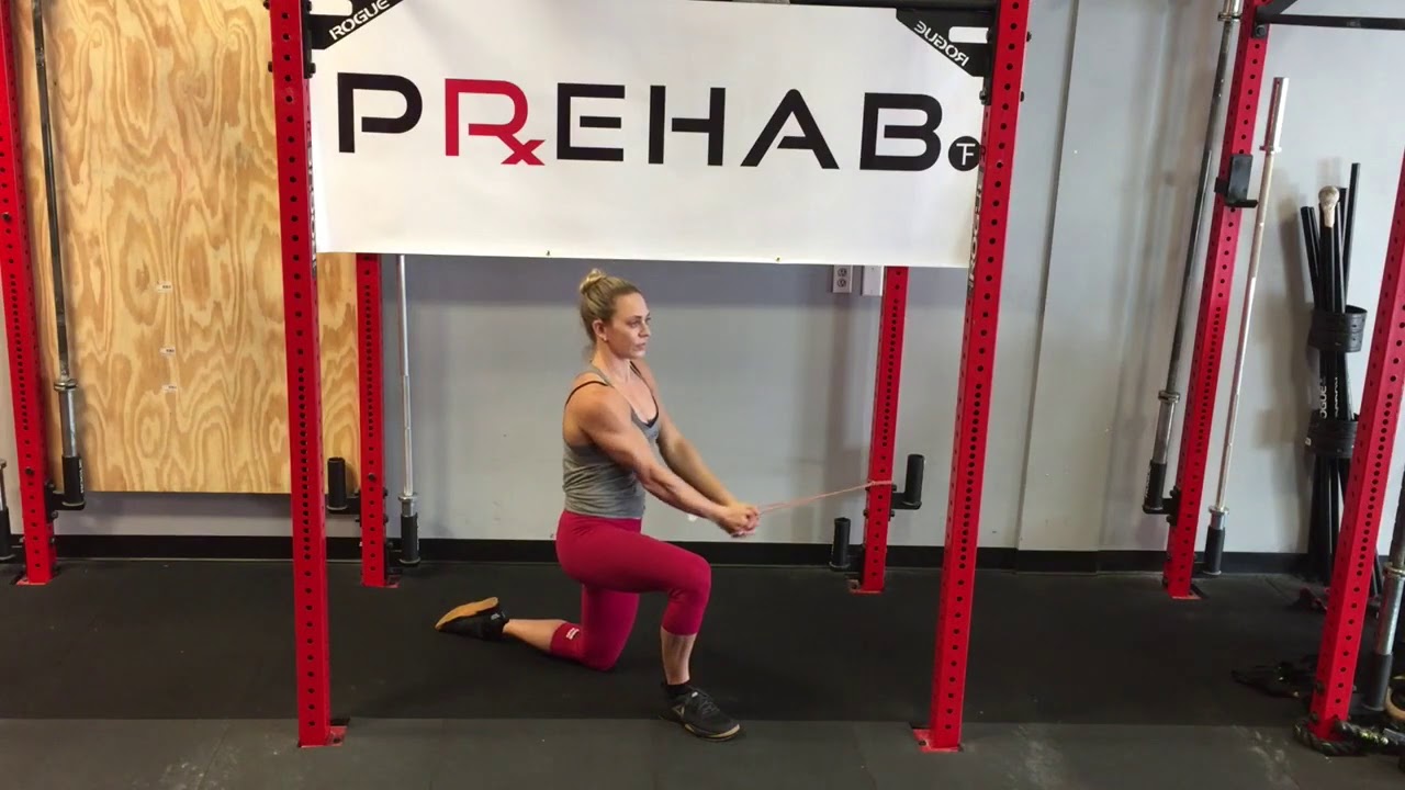 Half Kneeling Banded Chops - Low to High - YouTube