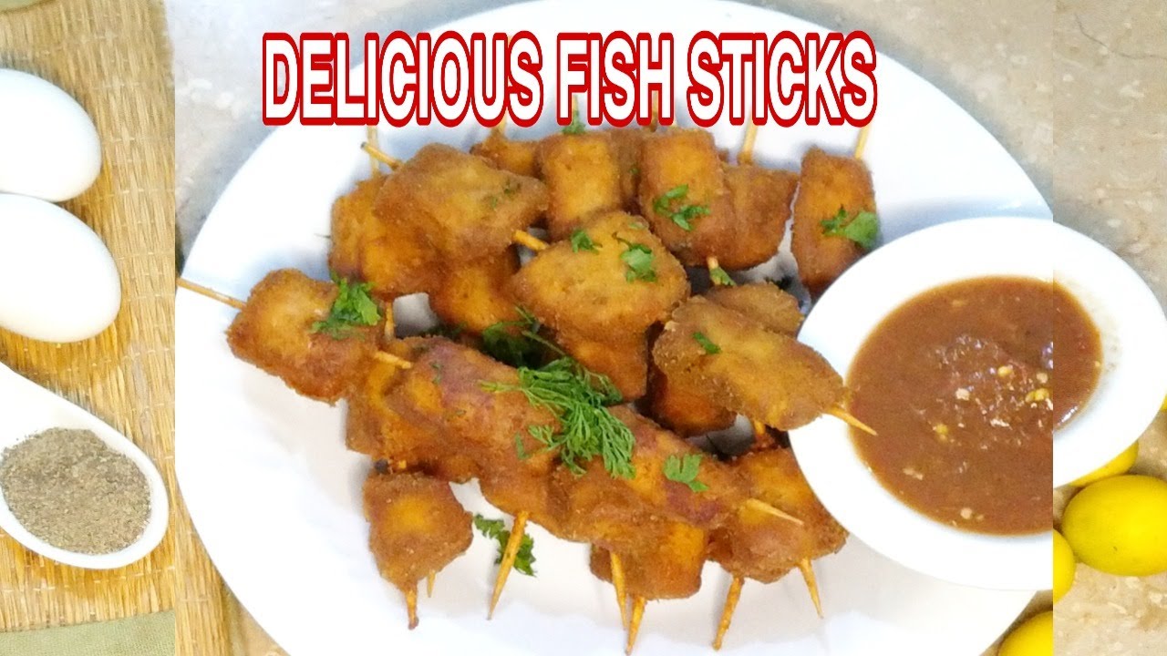 Fish sticks Recipe, how to make cook fry Easy Juicy Tasty fried fish ...