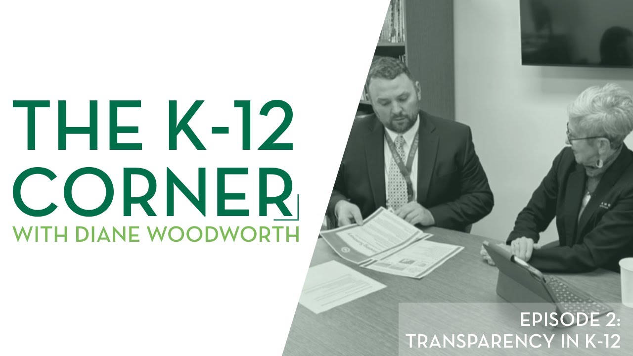 The K-12 Corner: Transparency in K-12 with Steve Troyer - YouTube