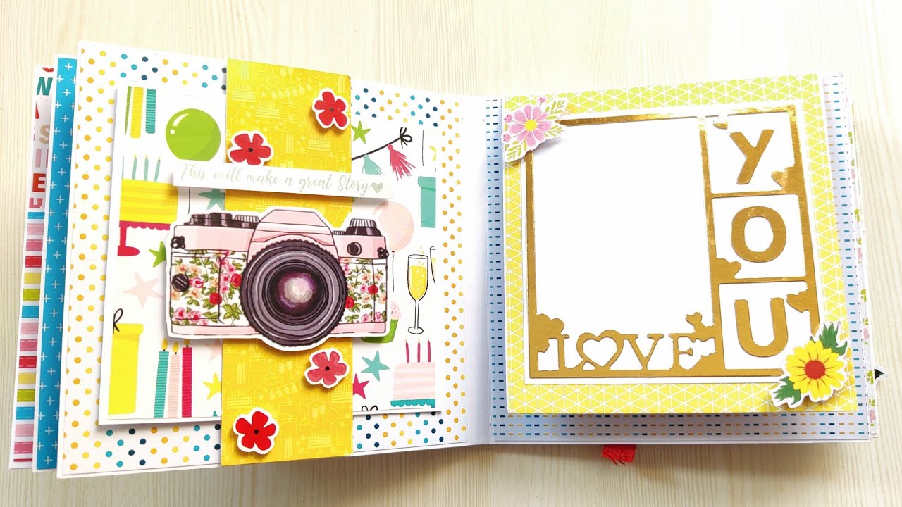 How to make a Base of a Scrapbook | Step by step Tutorial | Friendship ...