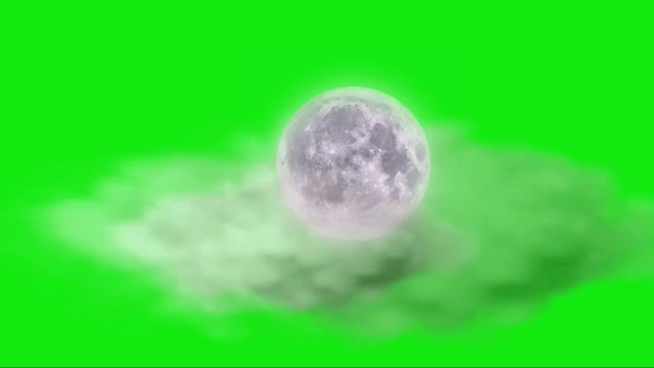 Green screen moon and Green screen night moon - YouTube