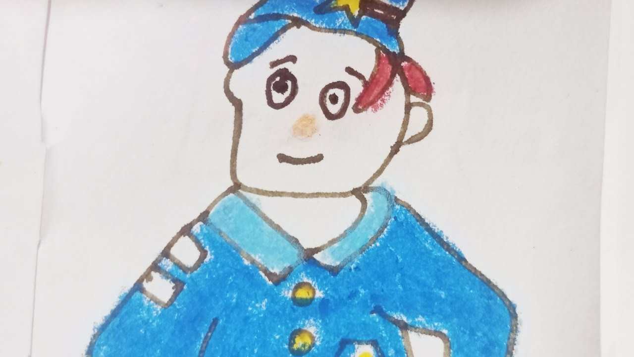 how to draw mr plod #plod #noddy #drawingshorts #drawingtutorial - YouTube