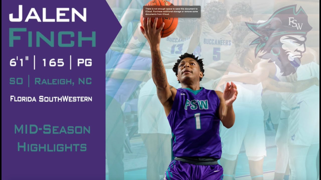 Jalen Finch | PG | 6'1" | SO | FSW Bucs | Mid-Season Highlights - YouTube
