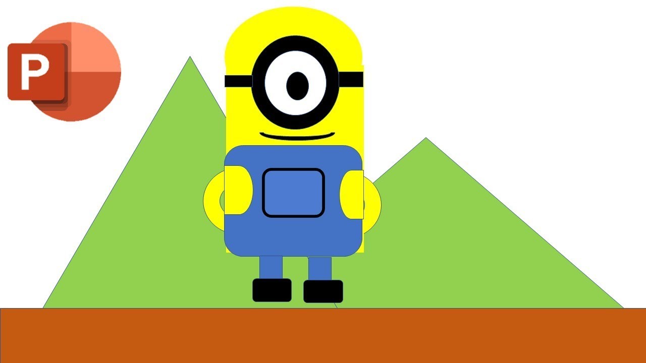Creative a Minions in PowerPoint (Animations in eye and movement) - YouTube