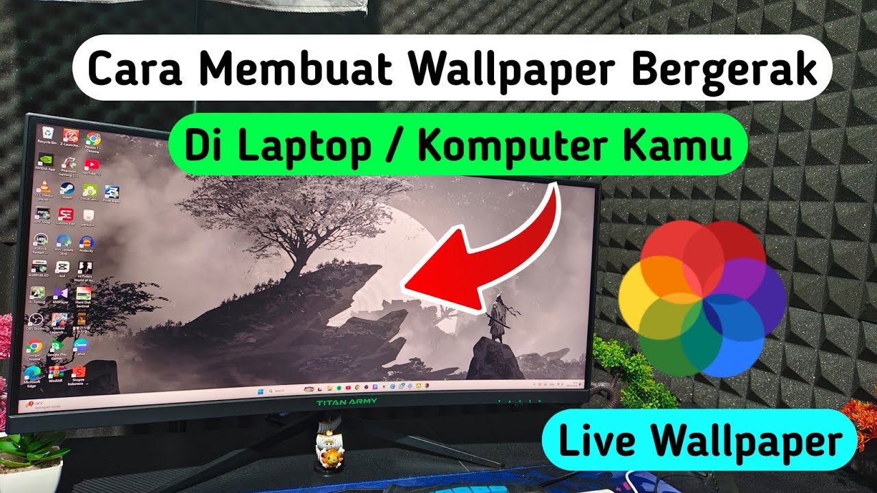 Cara Membuat Wallpaper Bergerak di Laptop dan Komputer || Tutorial Live ...