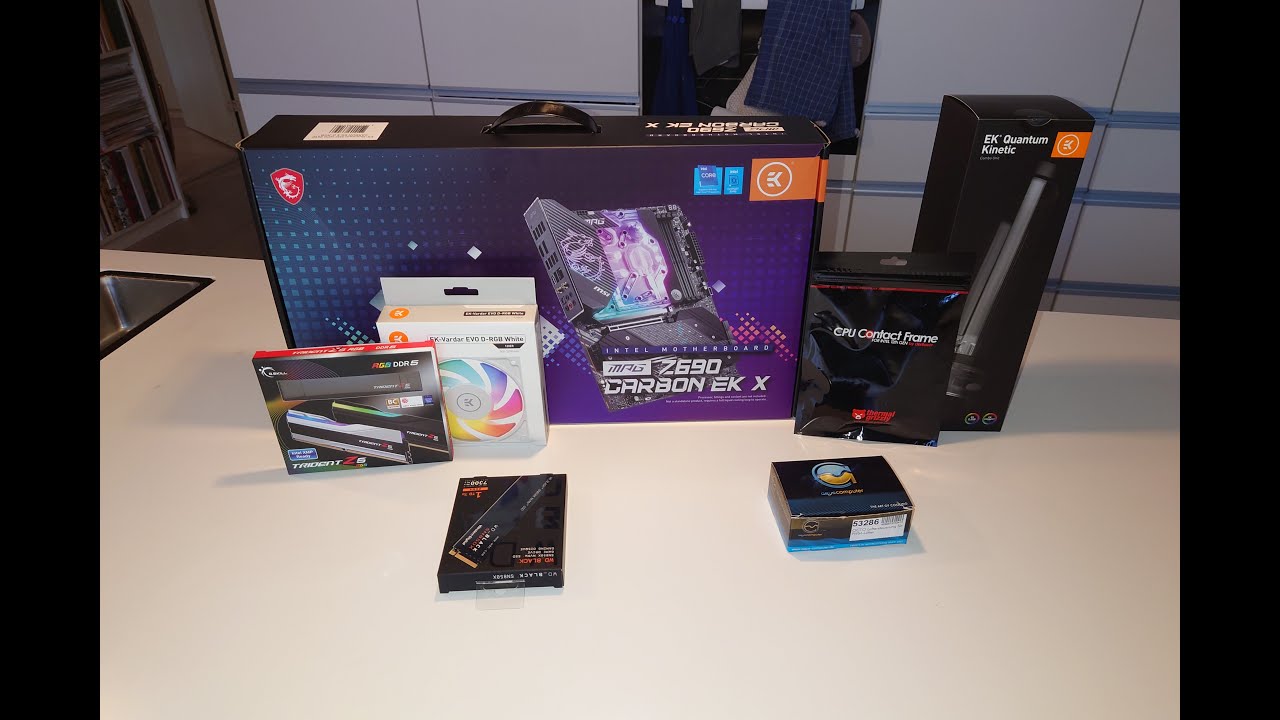 UnBoxing, EK Quantum Kinetic, Aquacomputer Octo, Ek vardar 120 Fan, Msi ...