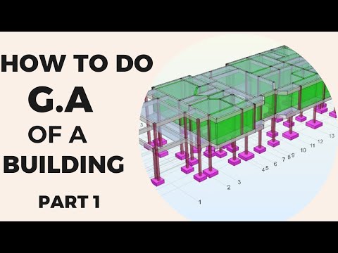 How To Do General Arrangement Of a Structure (G. A) - YouTube
