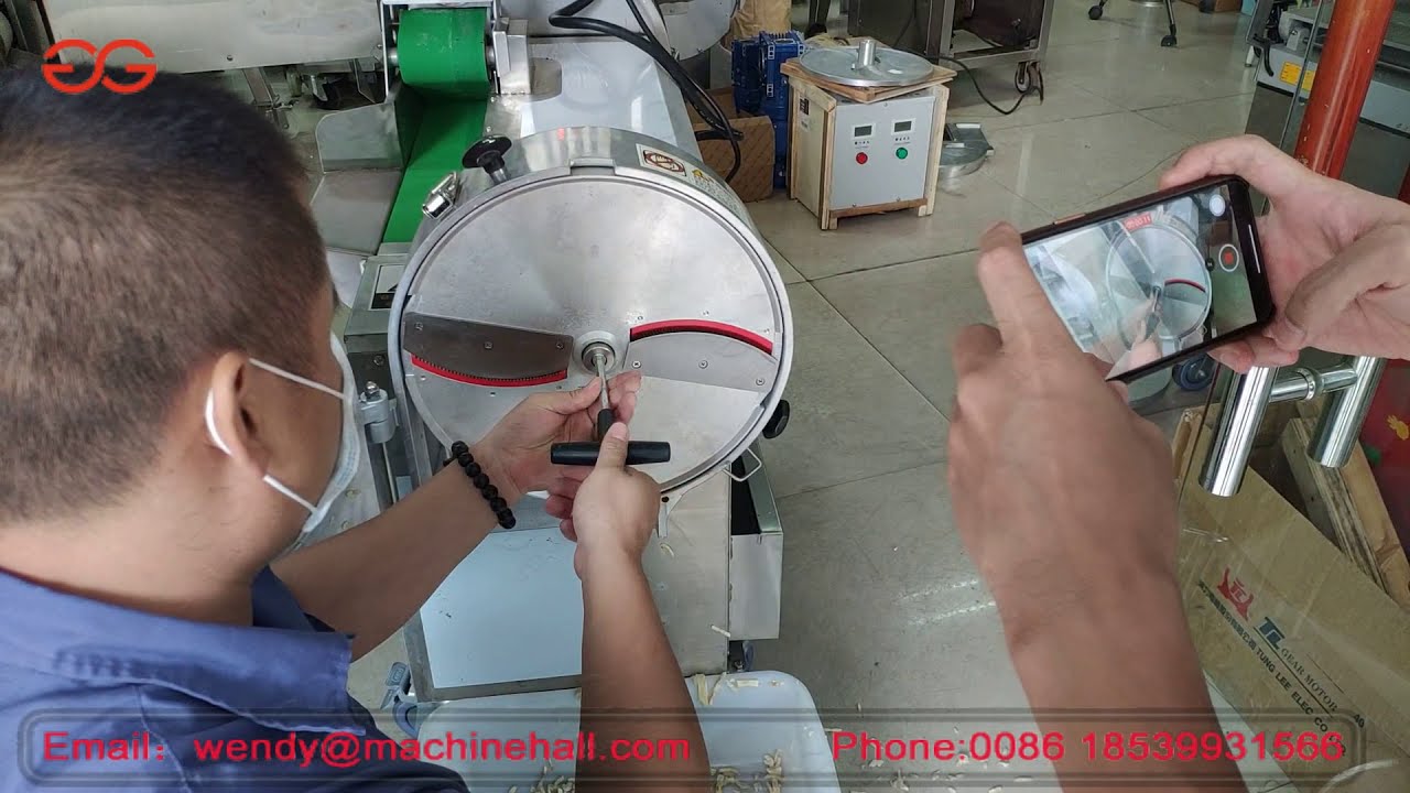 How to Change Different Blade For Multifunction Vegetable Cutting Machine - YouTube