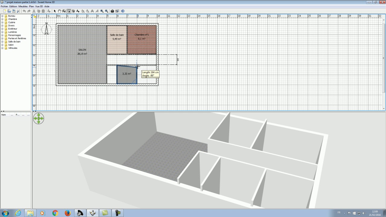 2 Tutoriel Sweet Home 3D partie 2 modification mesures - YouTube