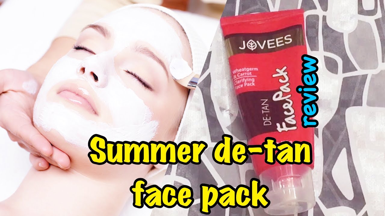 De tan face pack for summer || sun tan removal pack instantly || Jovees ...