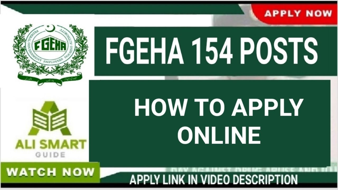 How to apply online on FGEHA (Federal Government Employees Housing ...
