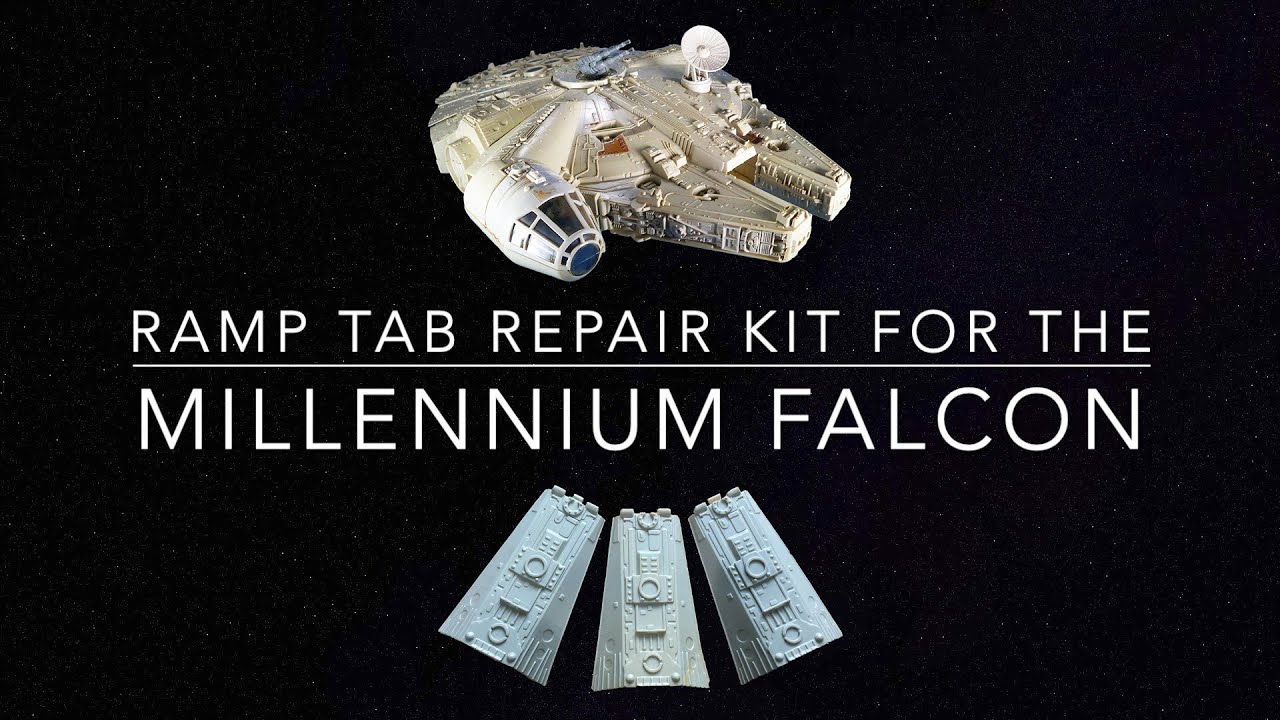 Vintage Star Wars Millennium Falcon Ramp Tab Repair Kit - how to fix ...