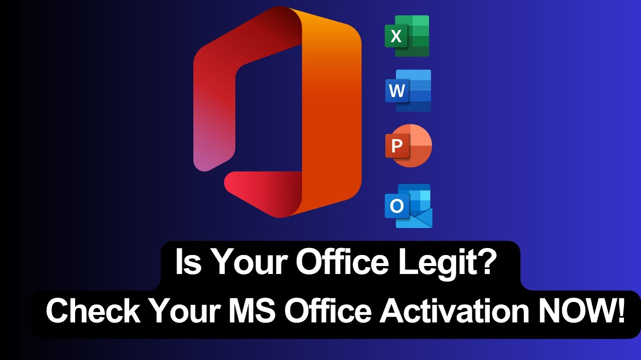 Step-by-Step: Check MS Office Activation (Word, Excel, Outlook!) - YouTube