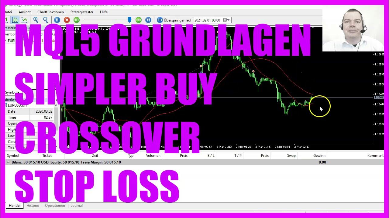 MQL5 TUTORIAL GRUNDLAGEN - 102 SIMPLER BUY CROSSOVER STOP LOSS - YouTube