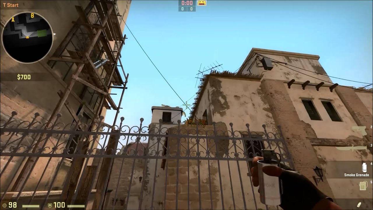Easy Smoke Window from T Spawn on Mirage - YouTube
