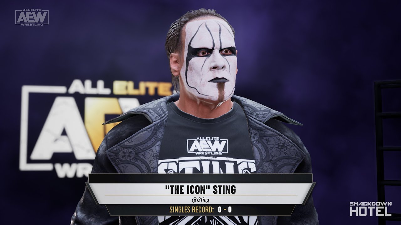 AEW Fight Forever Sting (Legend) Entrance, Signature, Finisher - YouTube